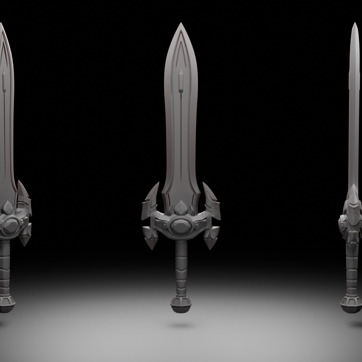 3D Printable Grand Marshal's Longsword - World of Warcraft by Douglas Salles